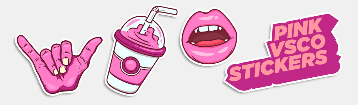 Pink VSCO Stickers - A Girl's Best Friend – Zapheads